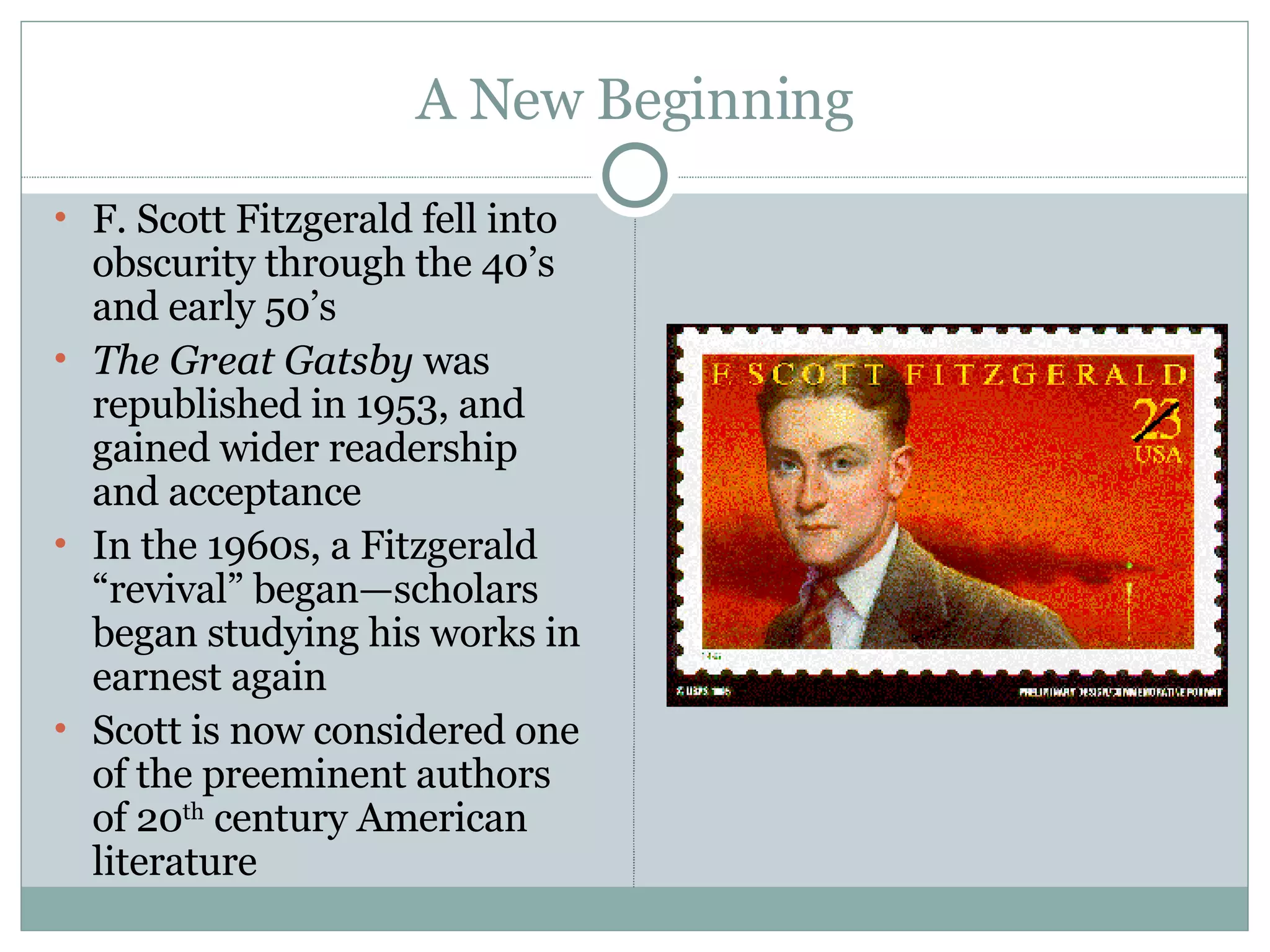 F. Scott Fitzgerald | PPT