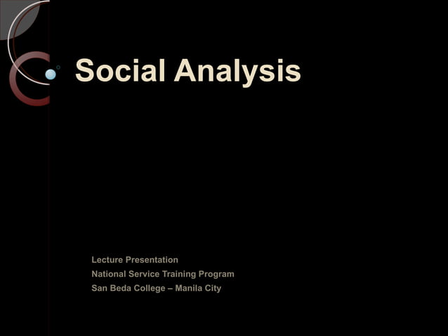 F. social analysis | PPT | Economy | Business and Finance