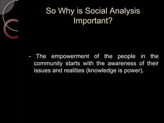 F. social analysis | PPT