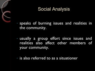 F. social analysis | PPT