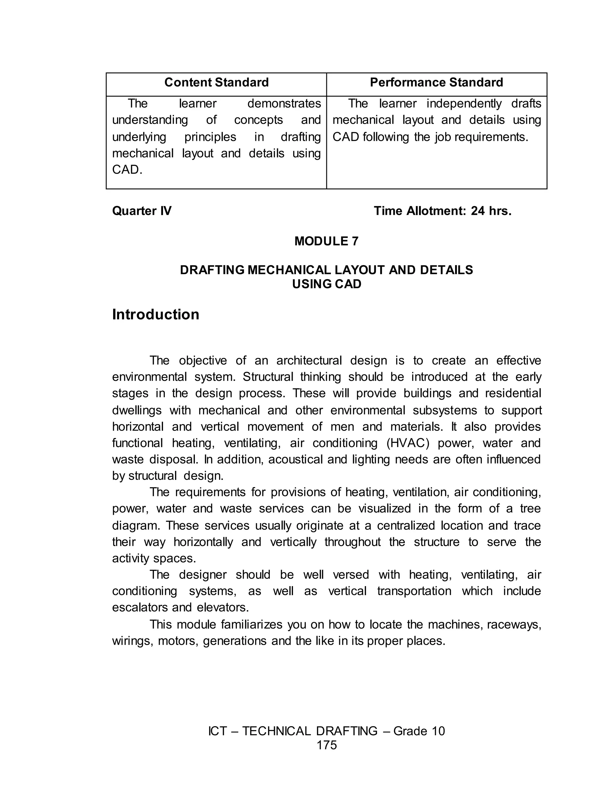 Technical Drafting Module 7 | PDF