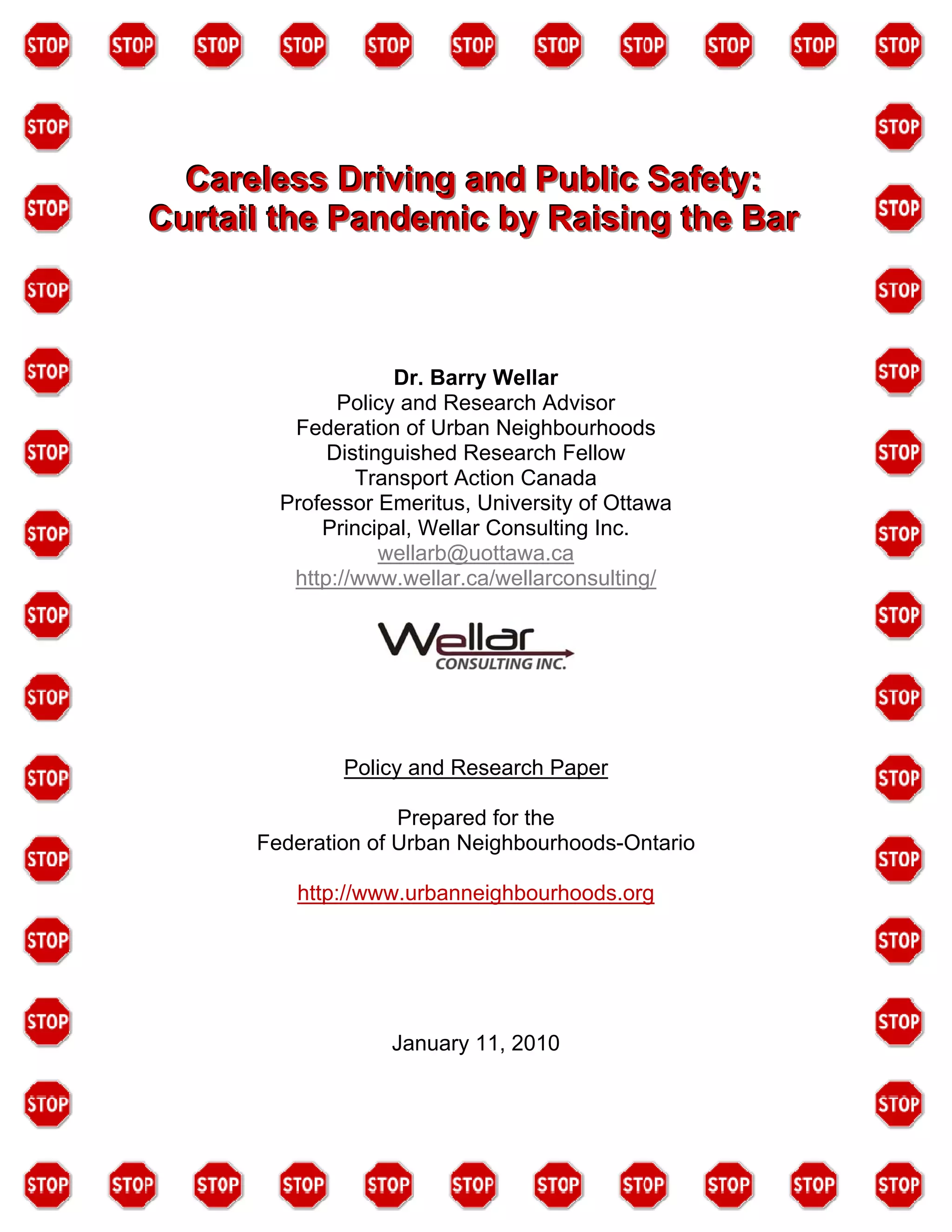 Careless Driving And Public Safety | PDF