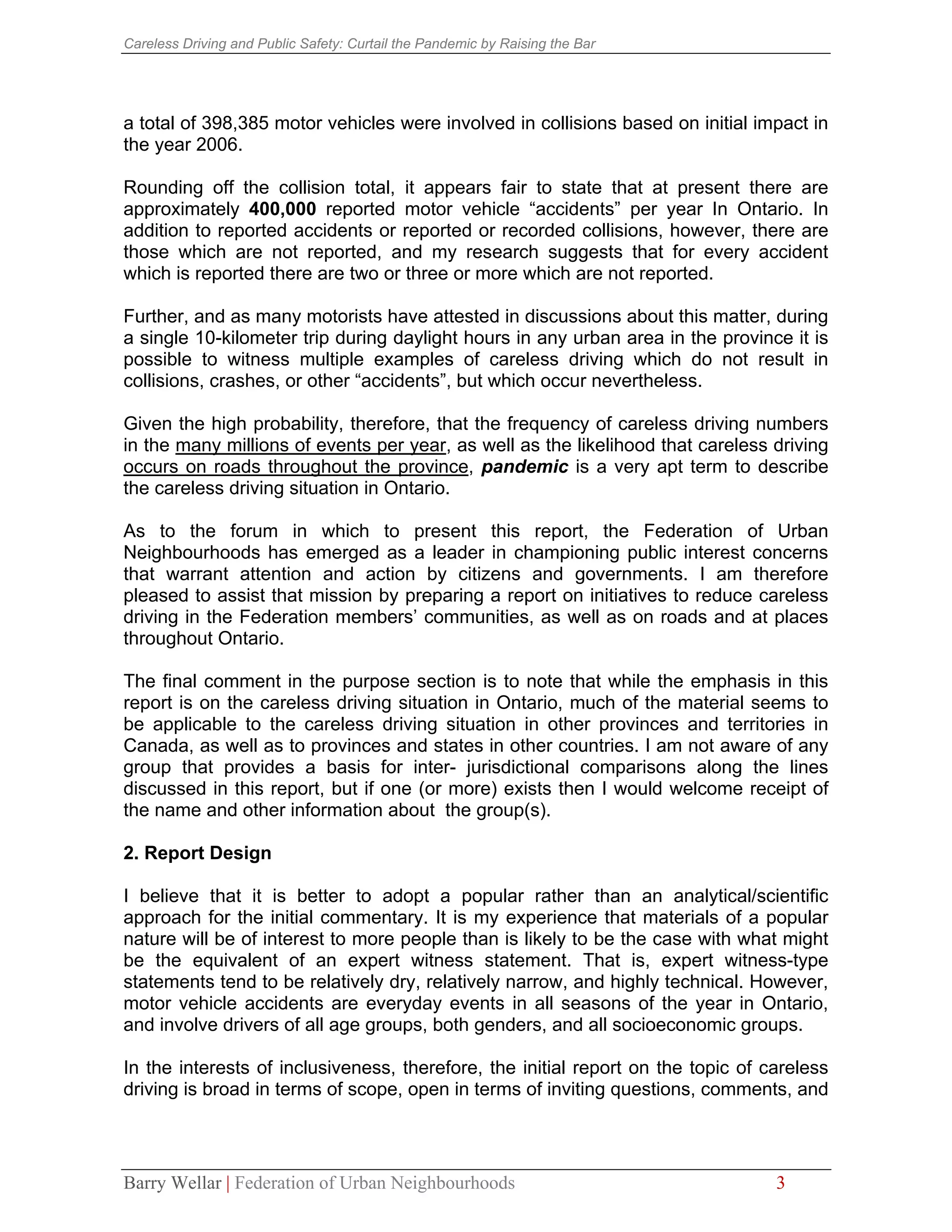 Careless Driving And Public Safety | PDF