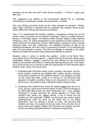 Careless Driving And Public Safety | PDF