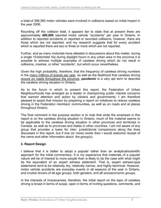 Careless Driving And Public Safety | PDF