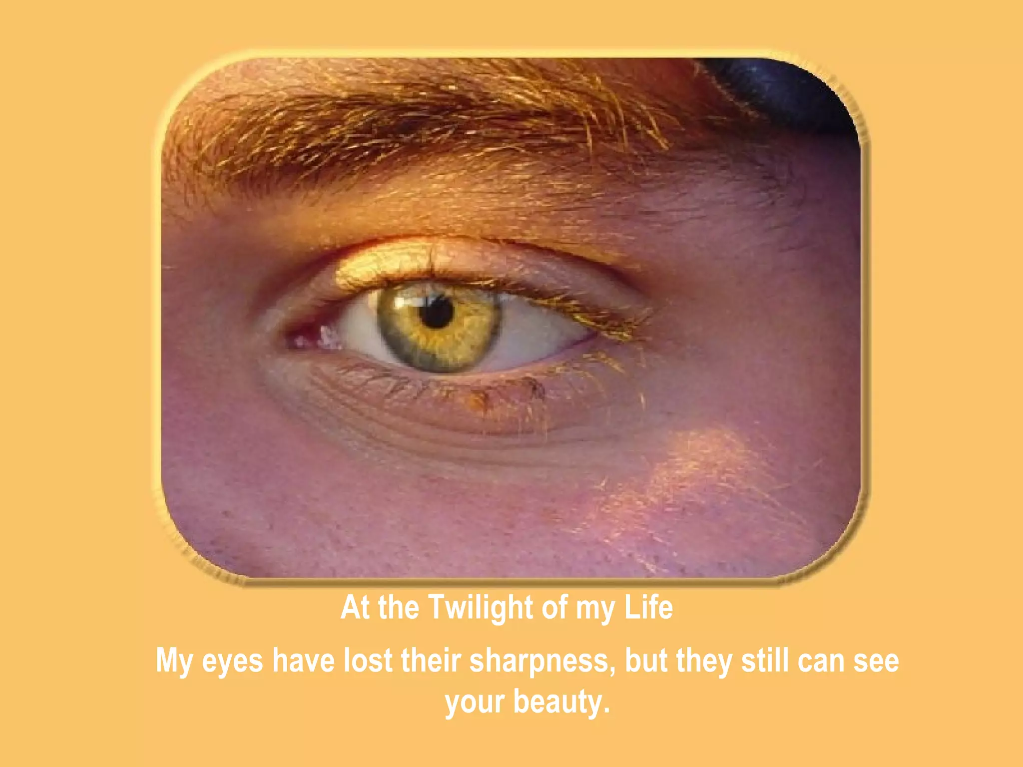 AT THE TWILIGHT OF MY LIFE | PPS