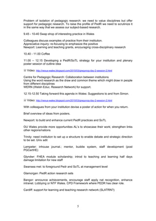 Notes from Gregynog HEA Research-Teaching Nexus Action Set Workshop ...