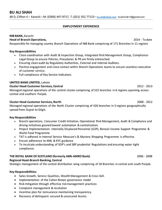 Resume_Bu Ali Shah | PDF