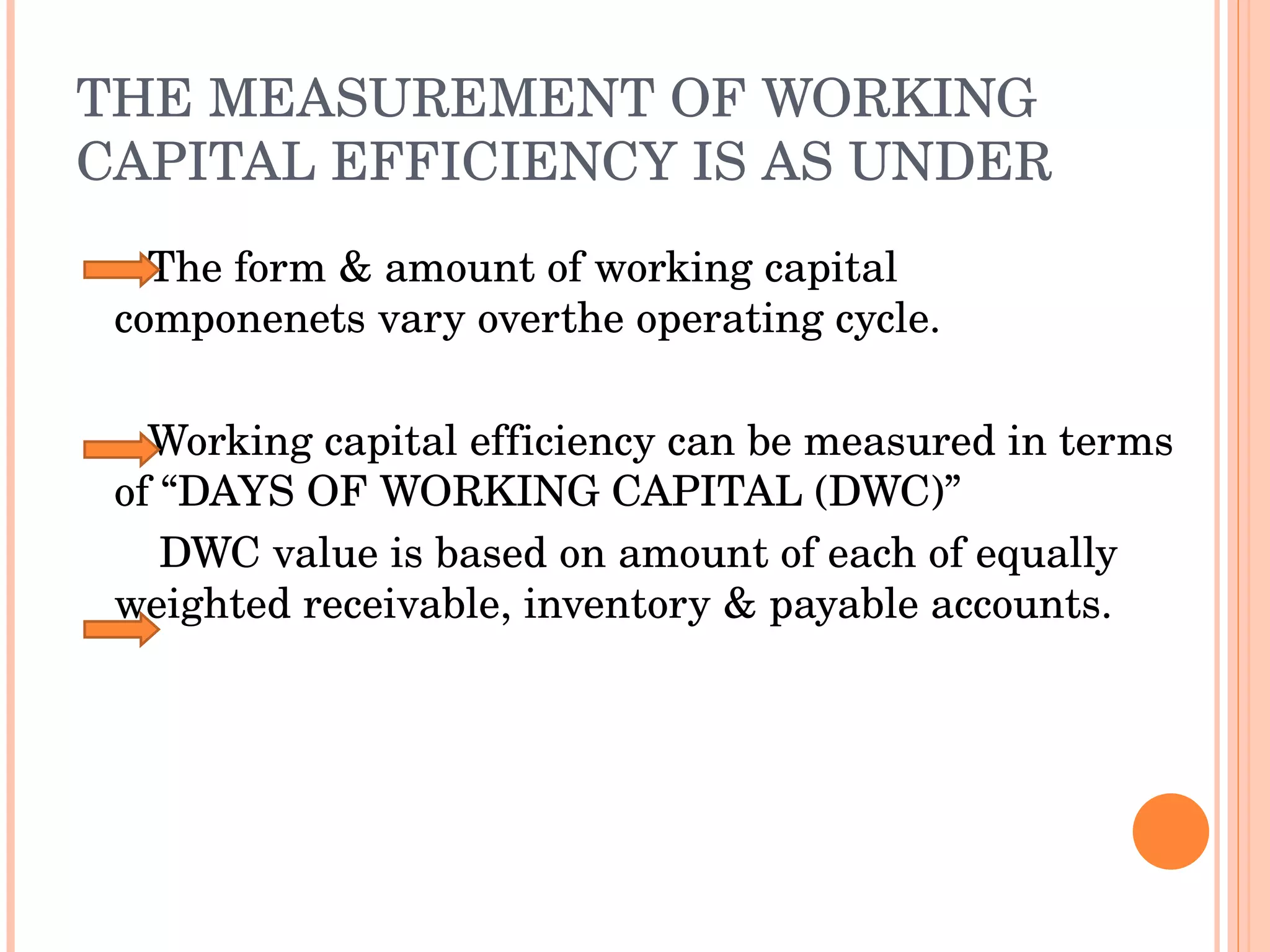 working capital | PPT