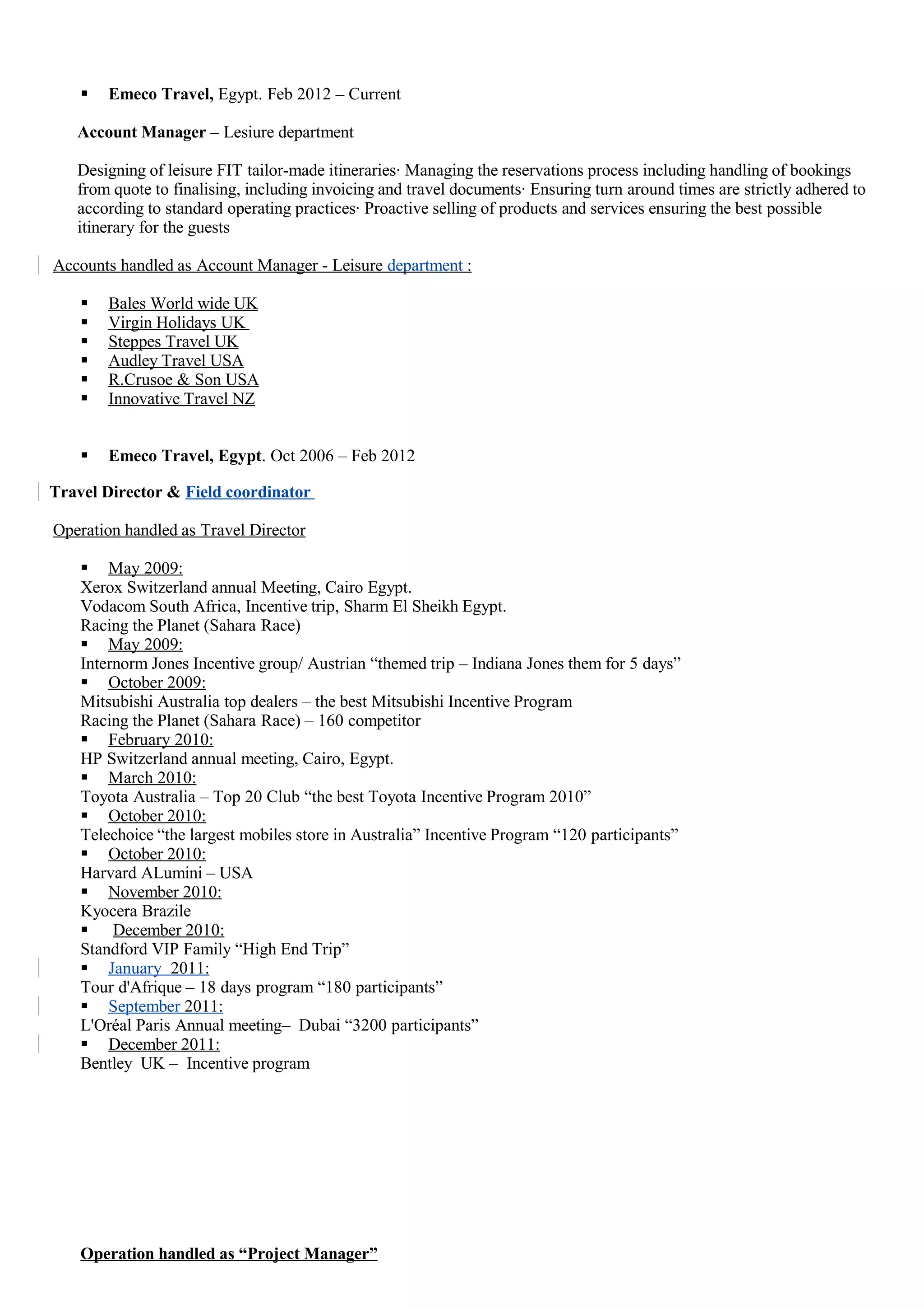 MINA NOSSEIR - C V | DOC