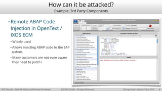 SAP Security - Real life Attacks to Business Processes - Hack in Paris ...