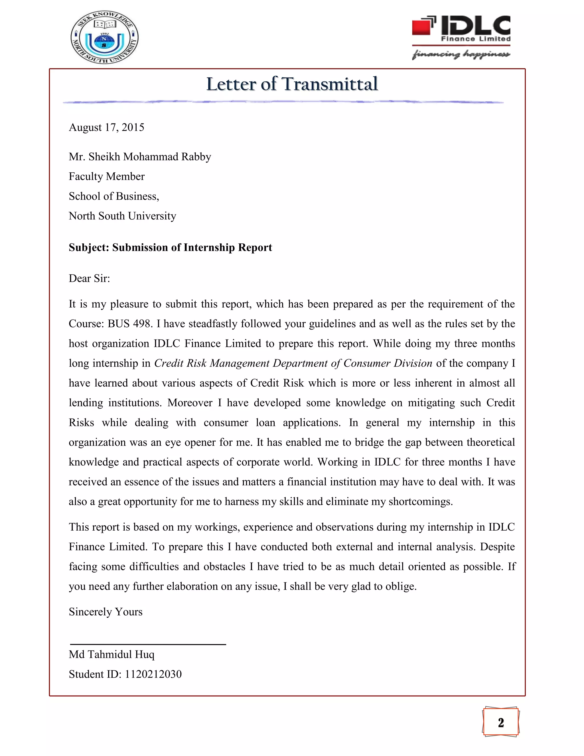 Internship Report | PDF