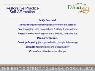 Restorative Practices Overview December 2015 | PPTX