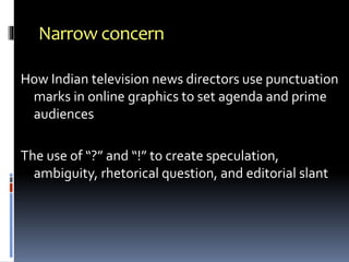 TV news graphics and news slant | PPT