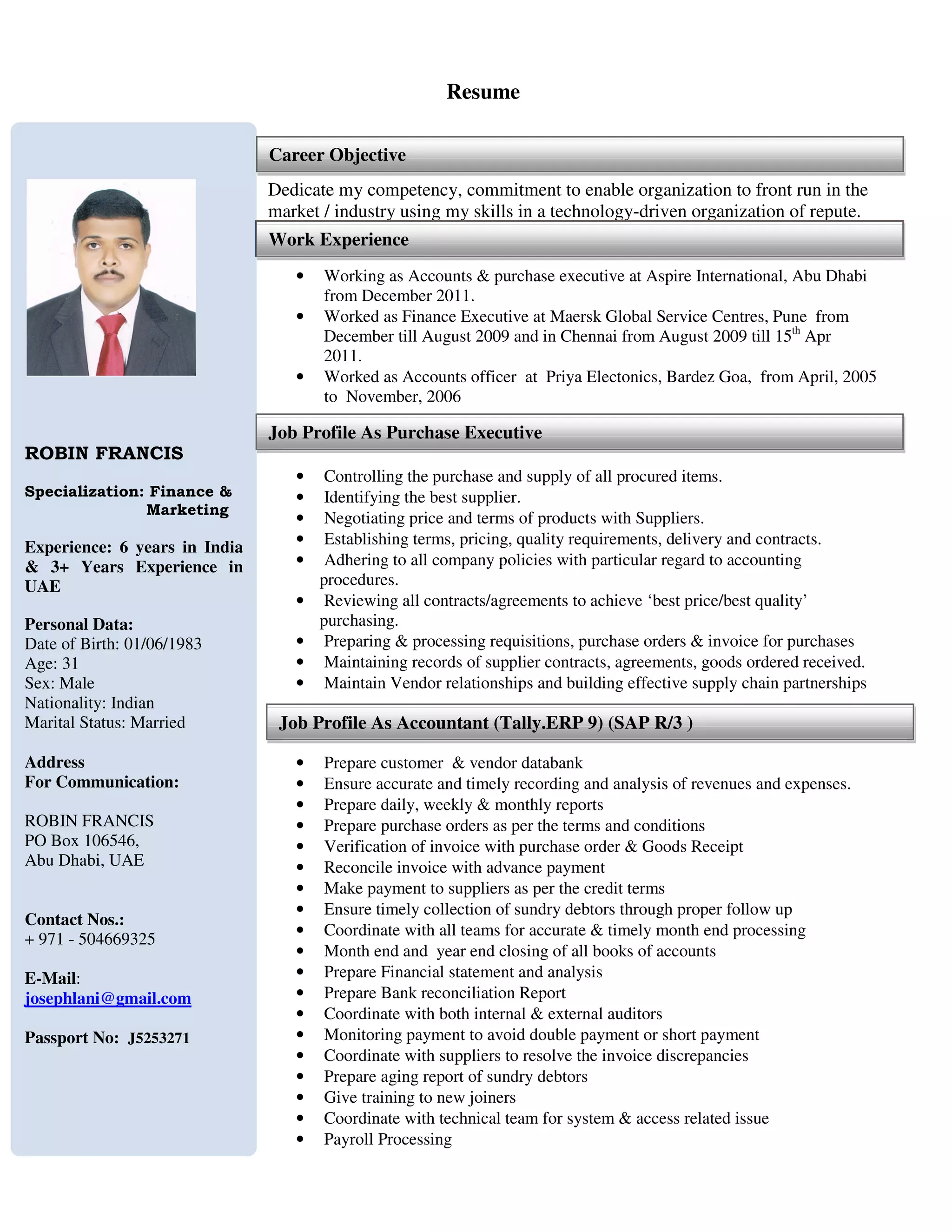 Robin_CV 150311 | PDF