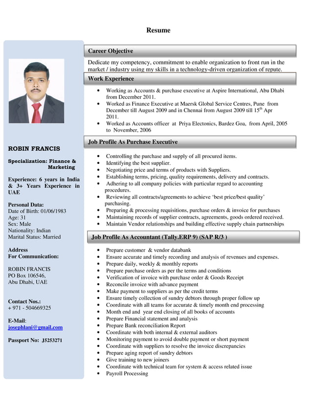 Robin_CV 150311 | PDF