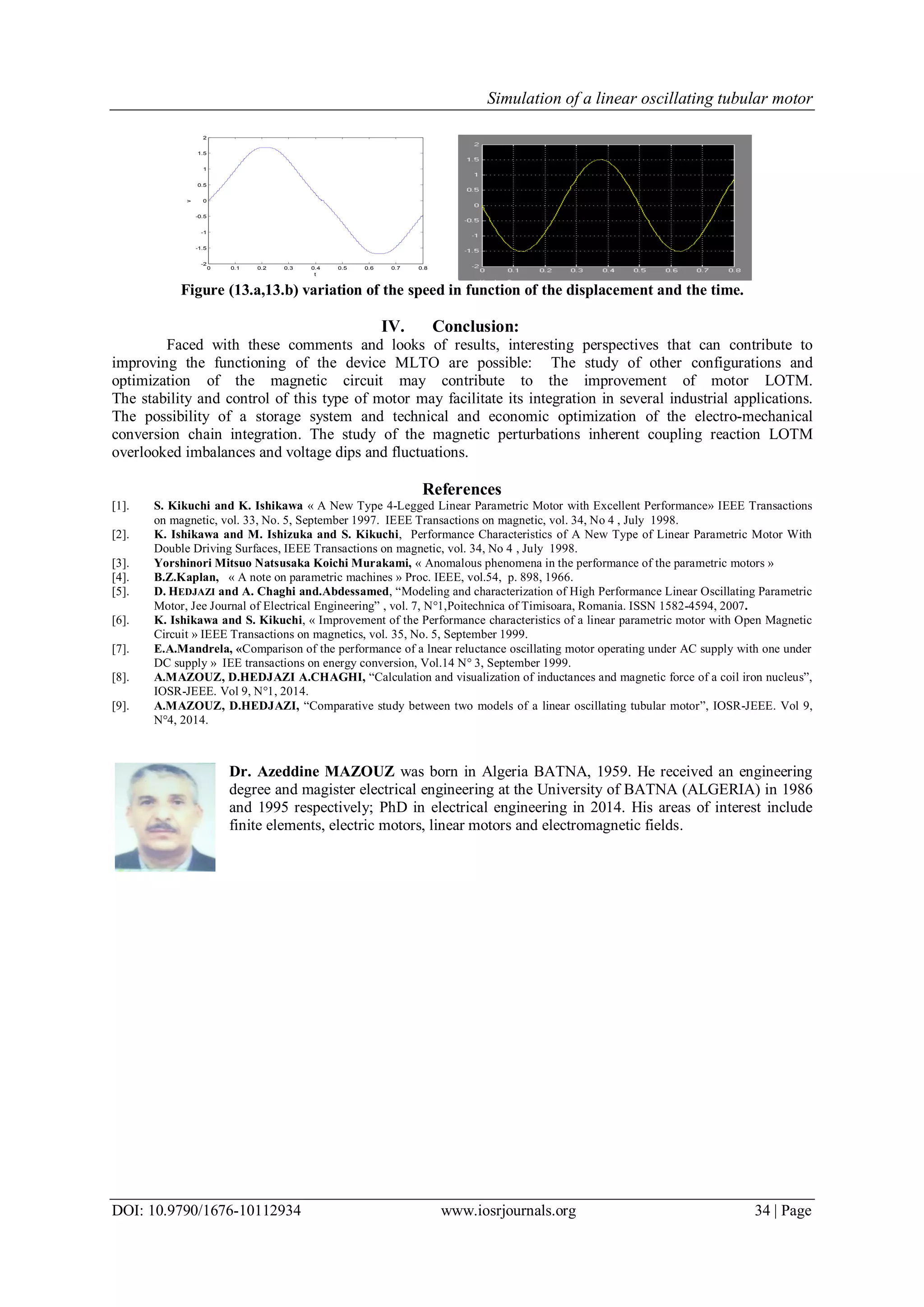 Simulation of a linear oscillating tubular motor | PDF