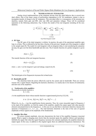 Behavioral Analysis of Second Order Sigma-Delta Modulator for Low frequency Applications | PDF ...