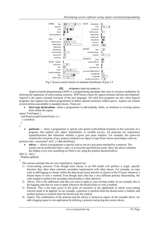 Developing secure software using Aspect oriented programming | PDF | Programming Languages ...