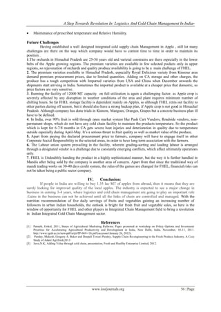 A Step Towards Revolution In Logistics And Cold Chain Management In ...