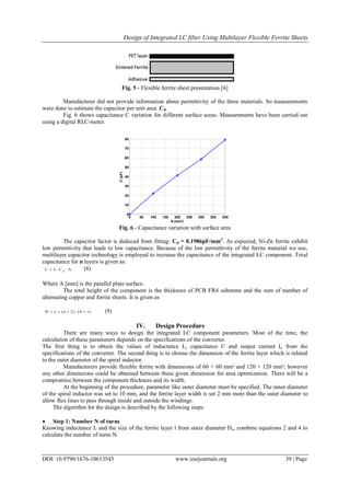 Design of Integrated LC Filter Using Multilayer Flexible Ferrite Sheets | PDF