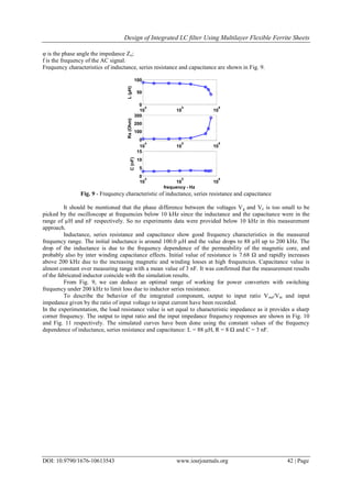Design of Integrated LC Filter Using Multilayer Flexible Ferrite Sheets | PDF