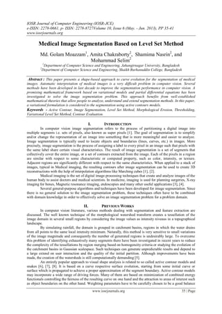Medical Image Segmentation Based on Level Set Method | PDF | Graphics Software | Computer ...