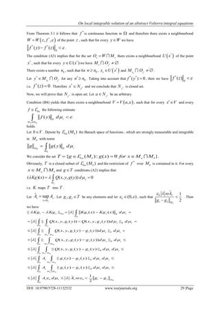 On Local Integrable Solutions of Abstract Volterra Integral Equations | PDF