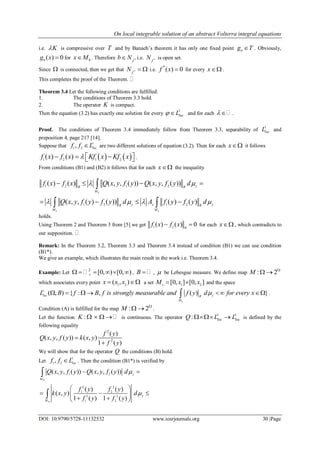On Local Integrable Solutions of Abstract Volterra Integral Equations | PDF