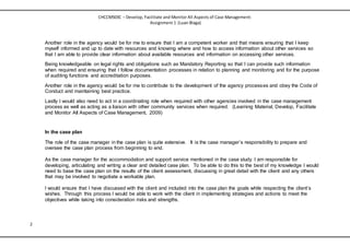 Case Management Assignment containing Case Plan | DOCX