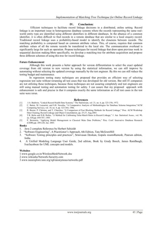 Implementation of Matching Tree Technique for Online Record Linkage | PDF | Databases | Computer ...