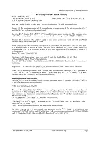 On Decomposition of Nano Continuity | PDF