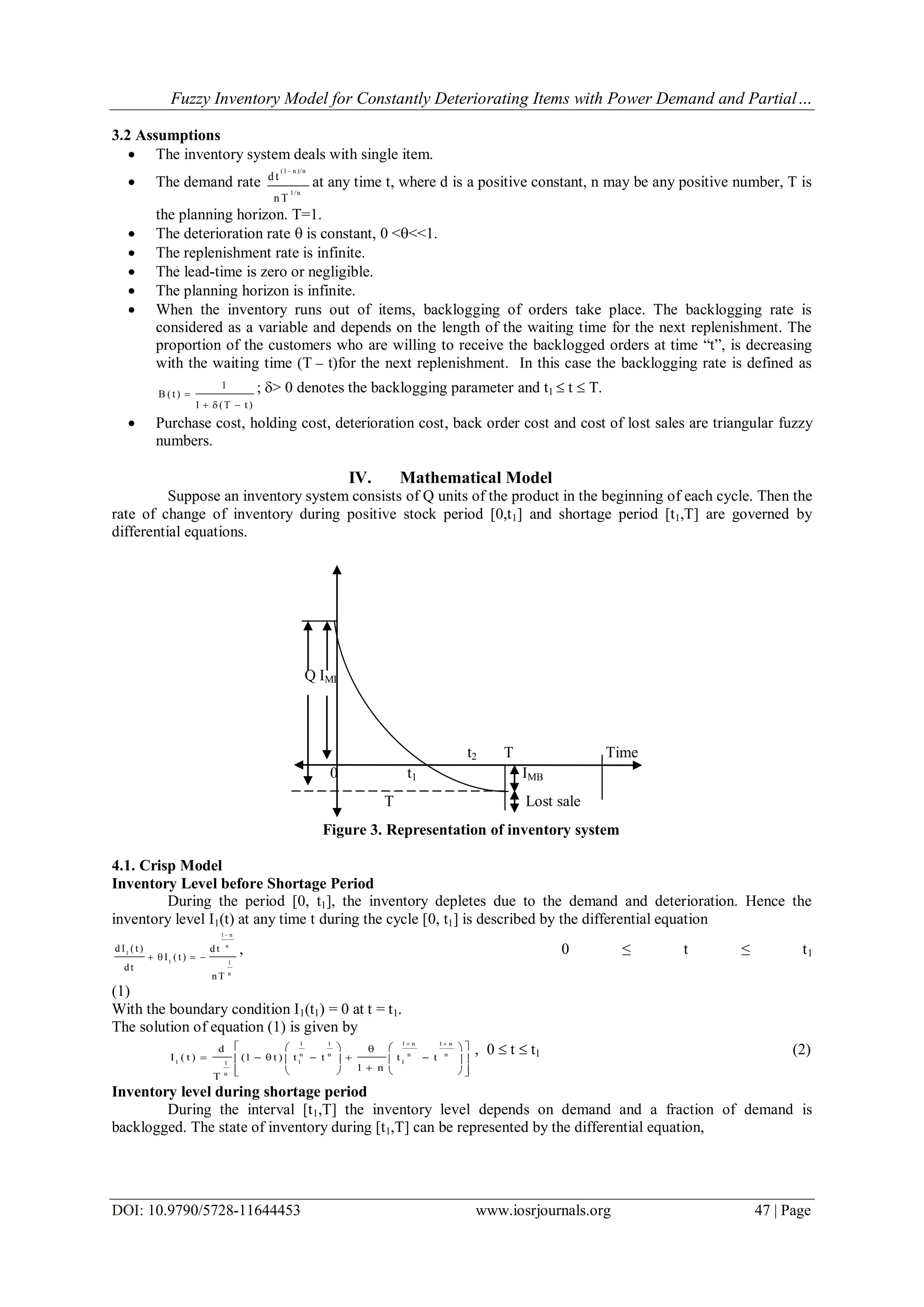 Fuzzy Inventory Model for Constantly Deteriorating Items with Power Demand and Partial ...
