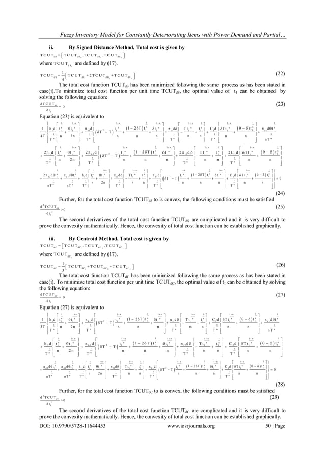 Fuzzy Inventory Model for Constantly Deteriorating Items with Power Demand and Partial ...
