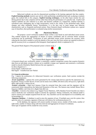 User Identity Verification Using Mouse Signature | PDF
