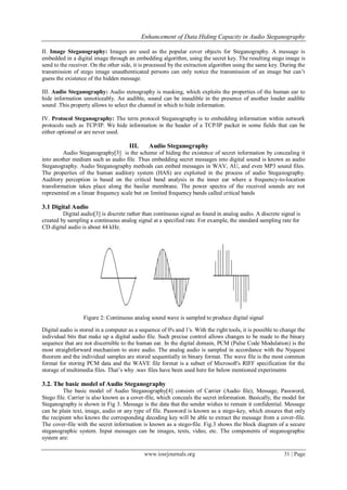Enhancement of Data Hiding Capacity in Audio Steganography | PDF
