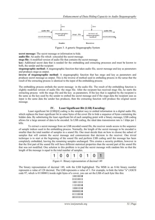 Enhancement of Data Hiding Capacity in Audio Steganography | PDF