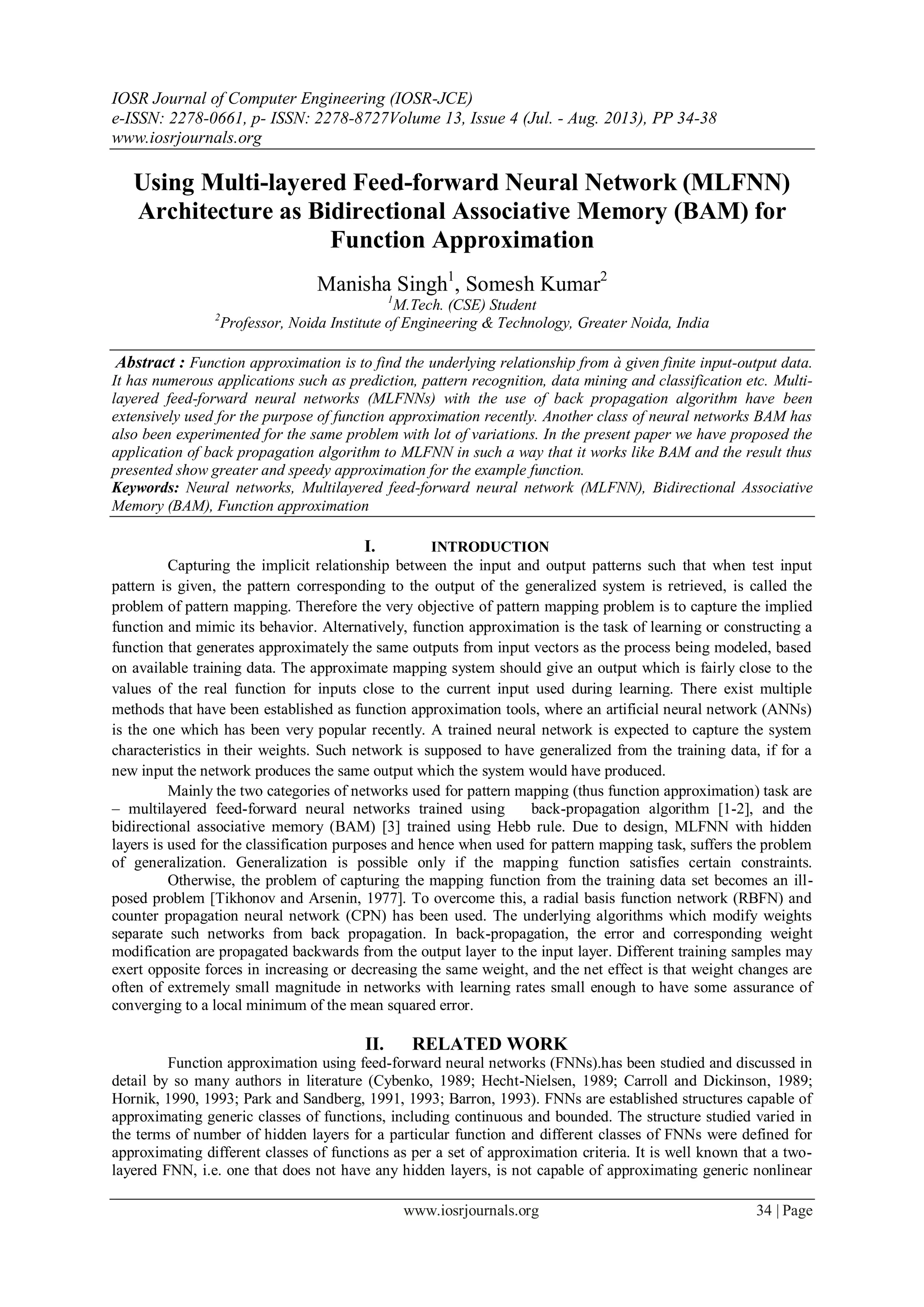 Using Multi-layered Feed-forward Neural Network (MLFNN) Architecture as ...