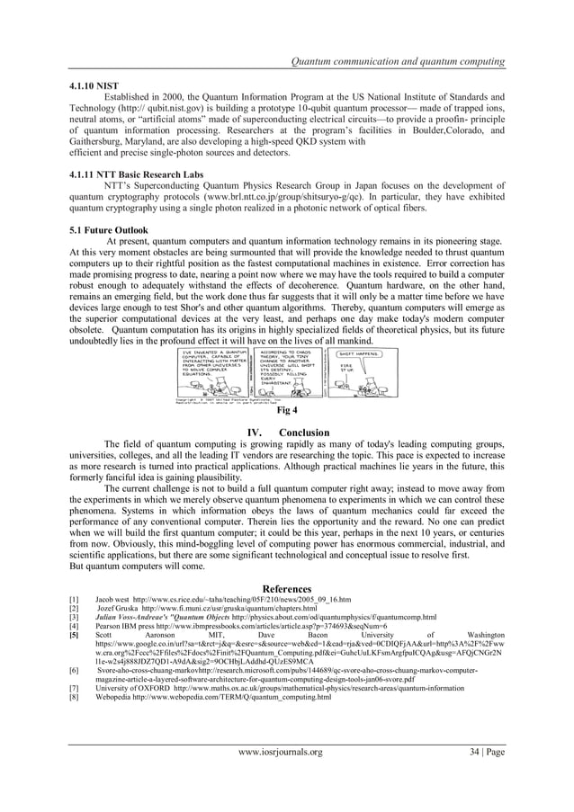 Quantum communication and quantum computing | PDF