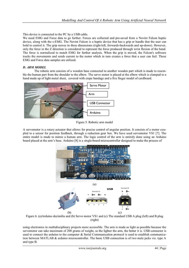 Modelling and Control of a Robotic Arm Using Artificial Neural Network | PDF
