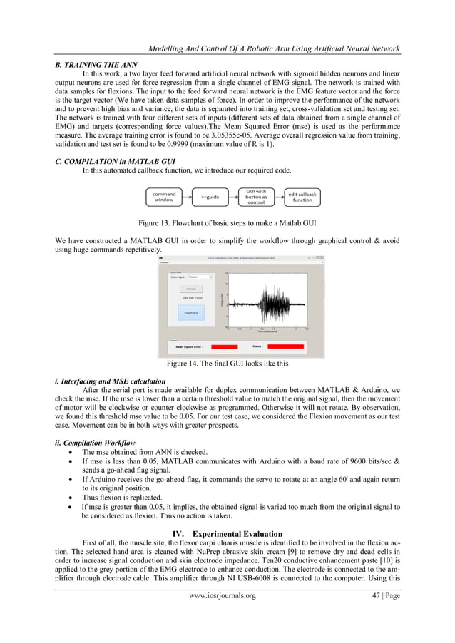 Modelling and Control of a Robotic Arm Using Artificial Neural Network | PDF