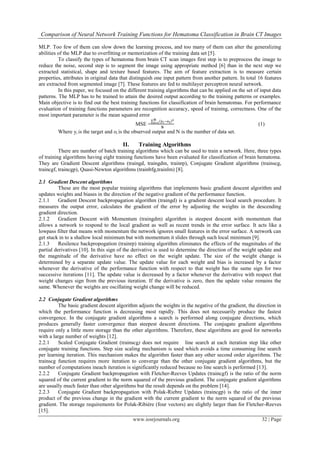 Comparison of Neural Network Training Functions for Hematoma Classification in Brain CT Images ...