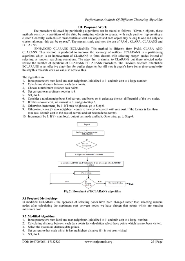 Performance Analysis of Different Clustering Algorithm | PDF