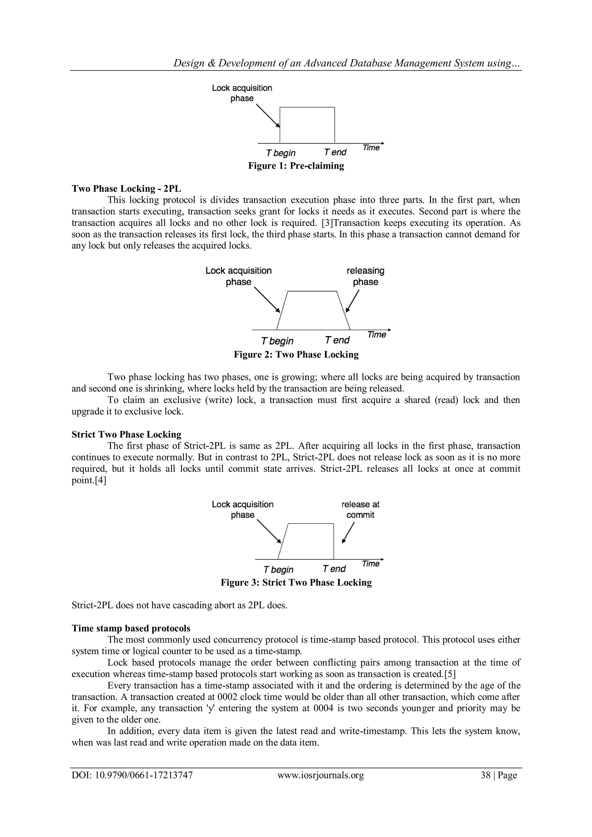 Design And Development Of An Advanced Database Management System Using