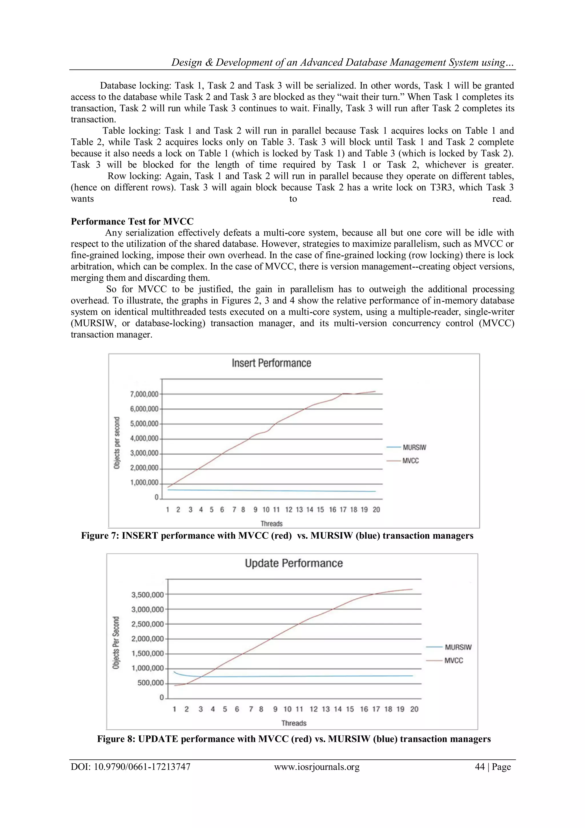 Design And Development Of An Advanced Database Management System Using