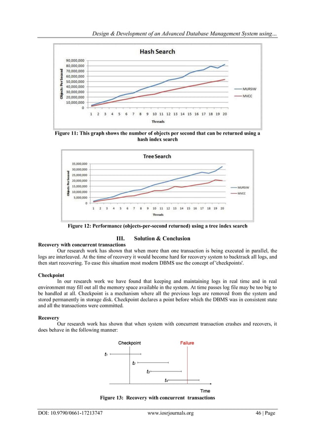 Design And Development Of An Advanced Database Management System Using Multiversion Concurrency