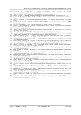 A Review on Evolution and Versioning of Ontology Based Information Systems | PDF | Databases ...