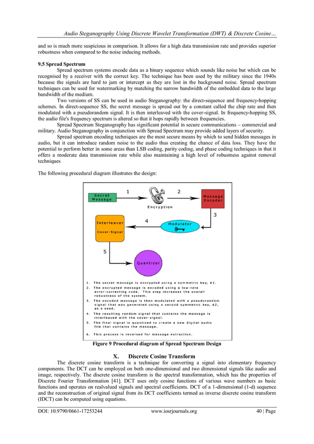 Audio Steganography Using Discrete Wavelet Transformation Dwt And Discrete Cosine Transformation