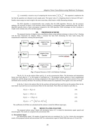 Adaptive Noise Cancellation using Multirate Techniques | PDF | Digital Audio | Computer Software ...