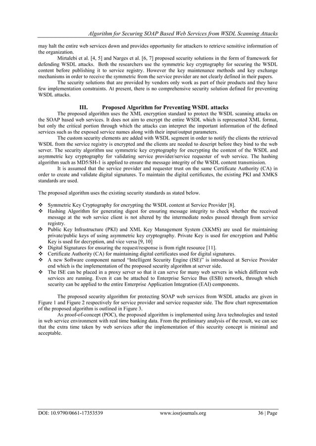 Algorithm For Securing Soap Based Web Services From Wsdl Scanning